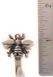 Norma Jean Designs Mini Metal Bumble Bee Hooks, Set of 3, Gold Finish