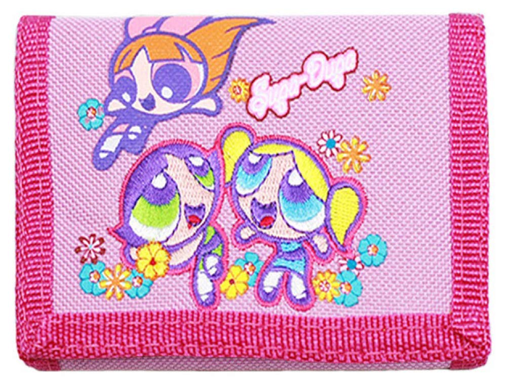 Wallet - Power Puff Girls - Girls w/ Flowers - Pink Trifold