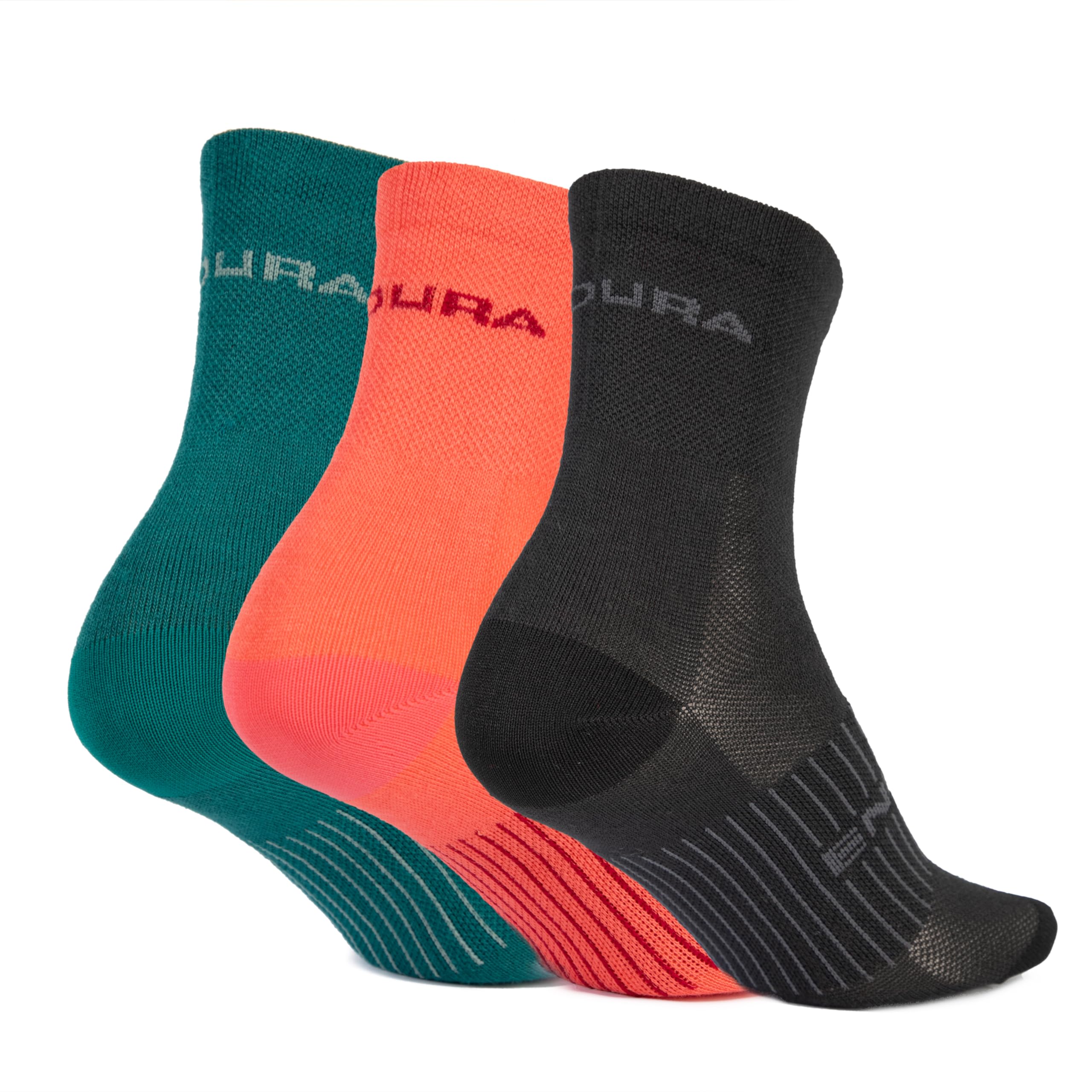 Endura Women's Coolmax Race Cycling Sock (Triple Pack) Pacific Blue, One Size