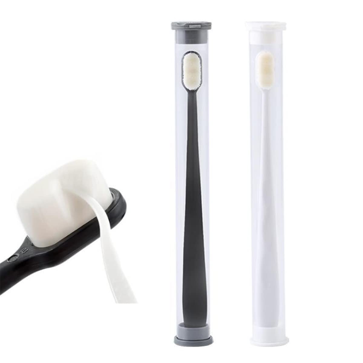 LASHDIP 2PCS Toothbrush Nano, Adult Extra Soft Toothbrush with 20000 Soft Bristles for Protect Sensitive Gums