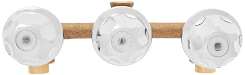 Kingston Brass Elements of Design EF110 Saloon 3-Handle Tub & Shower Faucet, 5', Polished Chrome