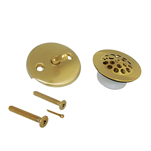 Kingston Brass DTL5305A7 Grid Tub Drain Kit, Brushed Brass,9.06 x 7.48 x 4.92