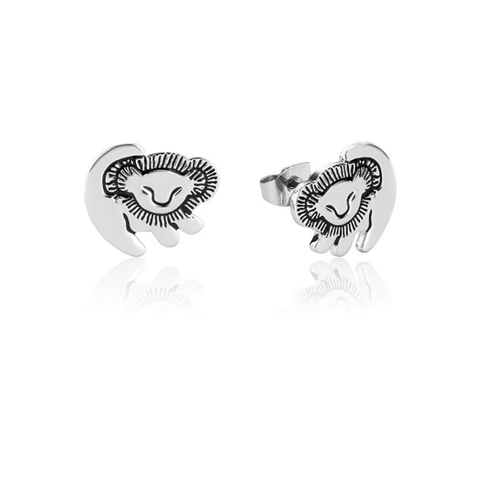 Hanreshe Lion King Earrings Women Lion Earrings Simba Earrings Stud Lion King Gift Jewelry Silver
