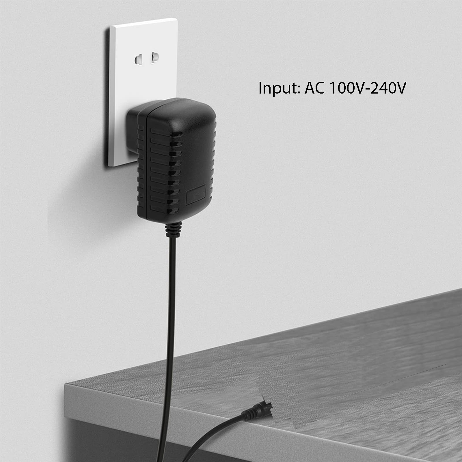 Power Cord for Shark VM200 VM200 VC200 UM200 VM20026 VM200C UM205 VC205 Series VACMOP Pro Cordless Hard Floor Vacuum Mop Adapter Power Cord