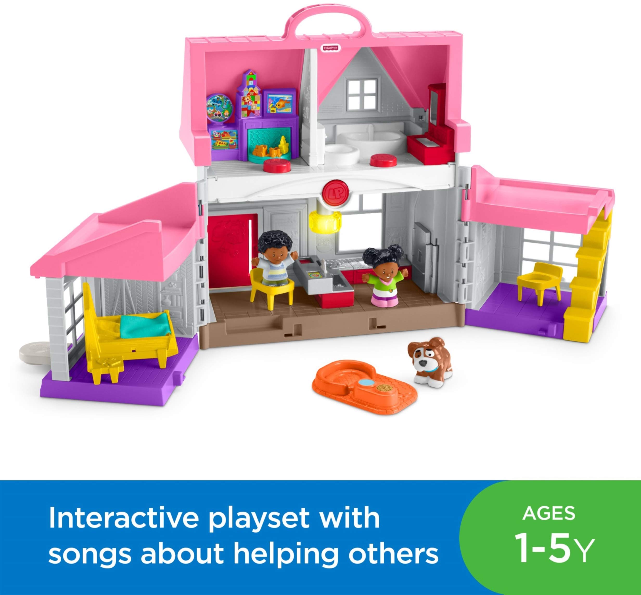 Fisher-Price Little People Big Helpers Home, Pink