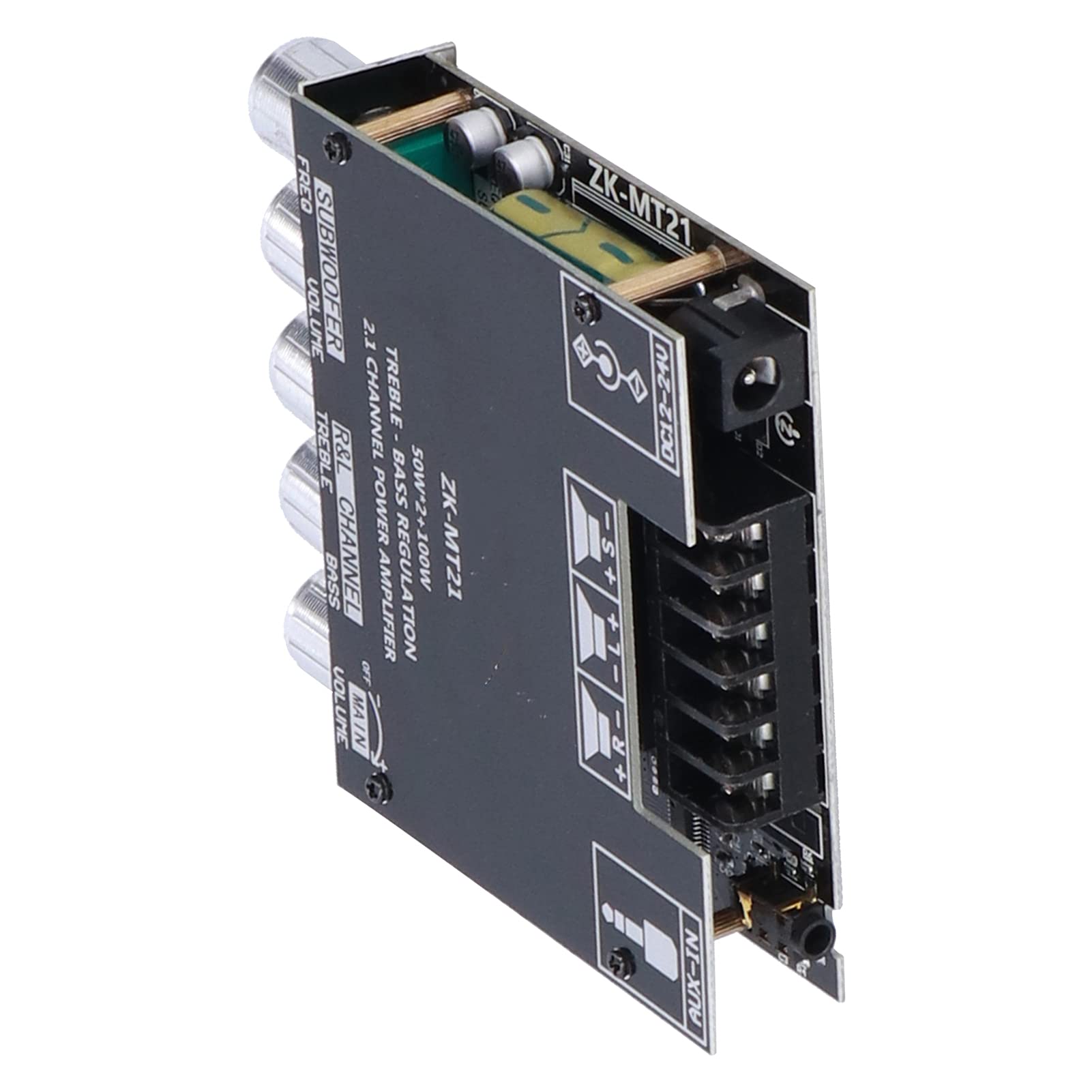 Hilitand 2.1 Channel Digital Power Amplifier Module, 20W x 2, BT 5.0, Surface Mount, Voltage: 12-24V, Impedance: 4-8 Ohm, For 20-100W Speakers, Hilitand57pec09ka8