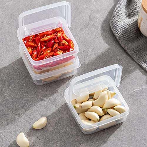 Sliced Cheese Container for Fridge with Flip Lid - 2/4/6 Pcs Butter Block Cheese Slice Storage Box, Portable Leakproof Clear Flip Top Storage Box, Vegetable & Fruit Fresh-Keeping Box. (2 pcs) (2 pcs)