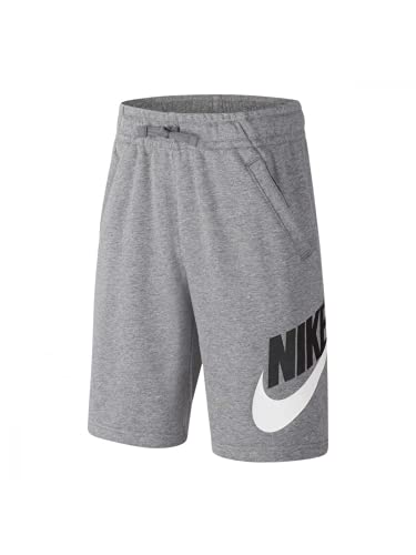 Nike Boy's Sportswear Club + HBR Fleece Shorts (Big Kids) Carbon Heather/Smoke Grey XL (18-20 Big Kid)