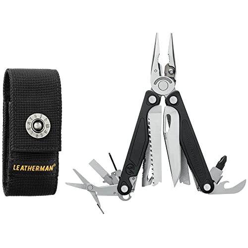 LEATHERMAN, Charge Plus Multitool with Scissors and Premium Replaceable Wire Cutters, Stainless Steel, Nylon Sheath