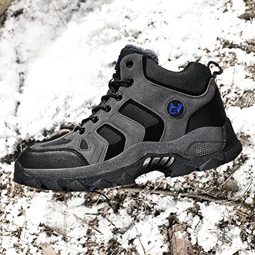 HARMOX Men's Women's Hiking Boot Comfortable Hiking Boots Men Grey