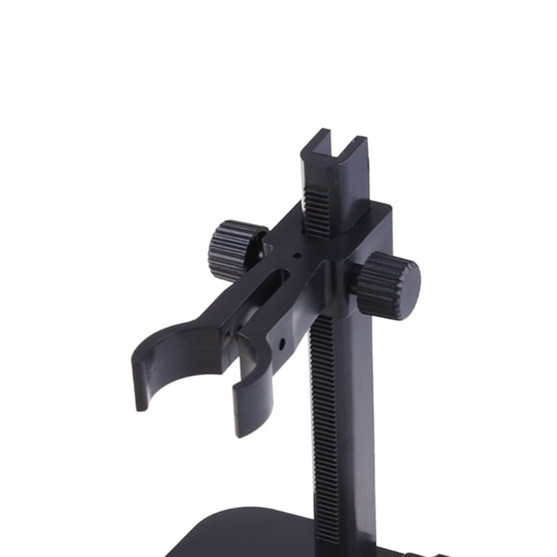 LXXSH Aluminum Alloy Microscope Stand Portable Up and Down Adjustable Digital Electronic Microscope Holder Stand (Color : A, Size : 15x15x12cm)