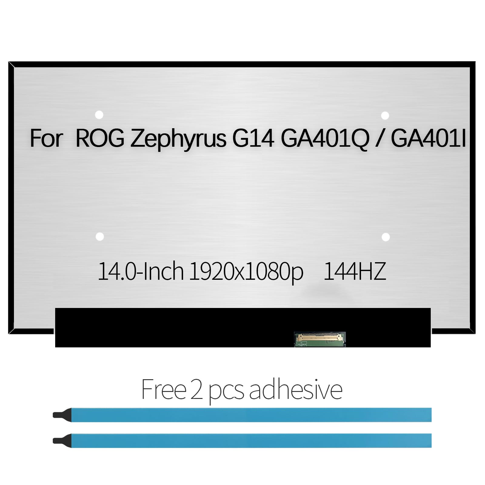 LCD Screen Replacement for Asus ROG Zephyrus G14 GA401Q FHD 1920X1080 Matte LED Non Touch Display (60Hz- 30 pin Connector)