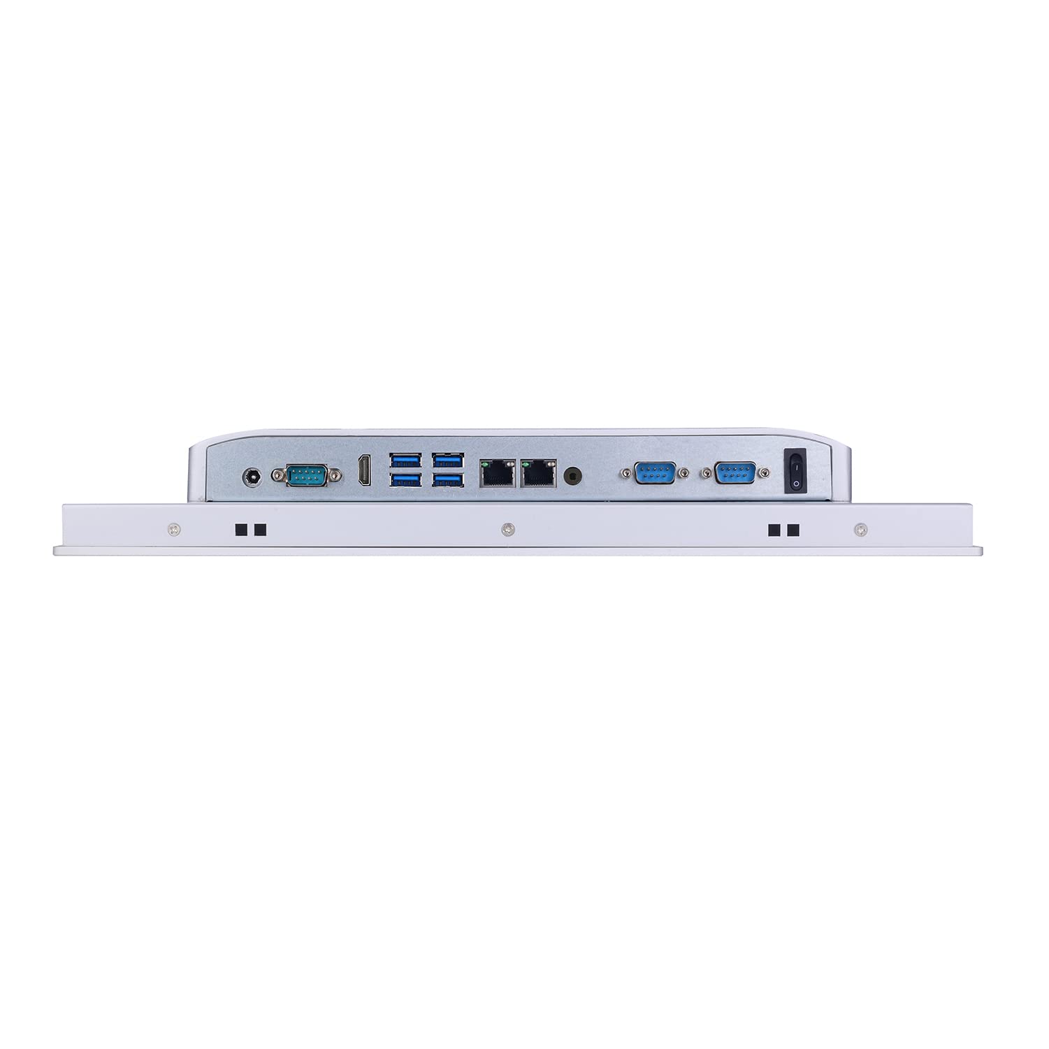 HUNSN 15.6 Inch TFT LED IP65 Industrial Panel PC, 10-Point Projected Capacitive Touch Screen, Intel J6412, Windows 11 Pro or Linux Ubuntu, PW26, HDMI, 2 x LAN, 3 x COM, 16G RAM, 128G SSD
