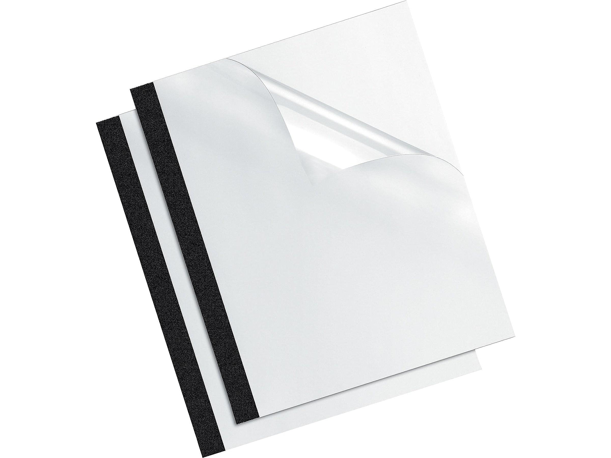 Fellowes 5222801 Thermal Covers, 1/4-Inch, 31-60 Sht Cap, 10/PK, Clear/Black