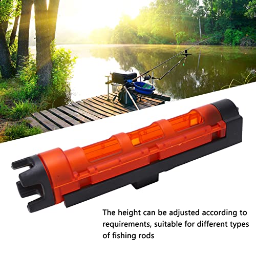Fishing Box Rod Holder Plastic Portable Adjustable Fishing Box Rod Barrel Holder Support with Base(Red) Other Fishing Tools and Accessories