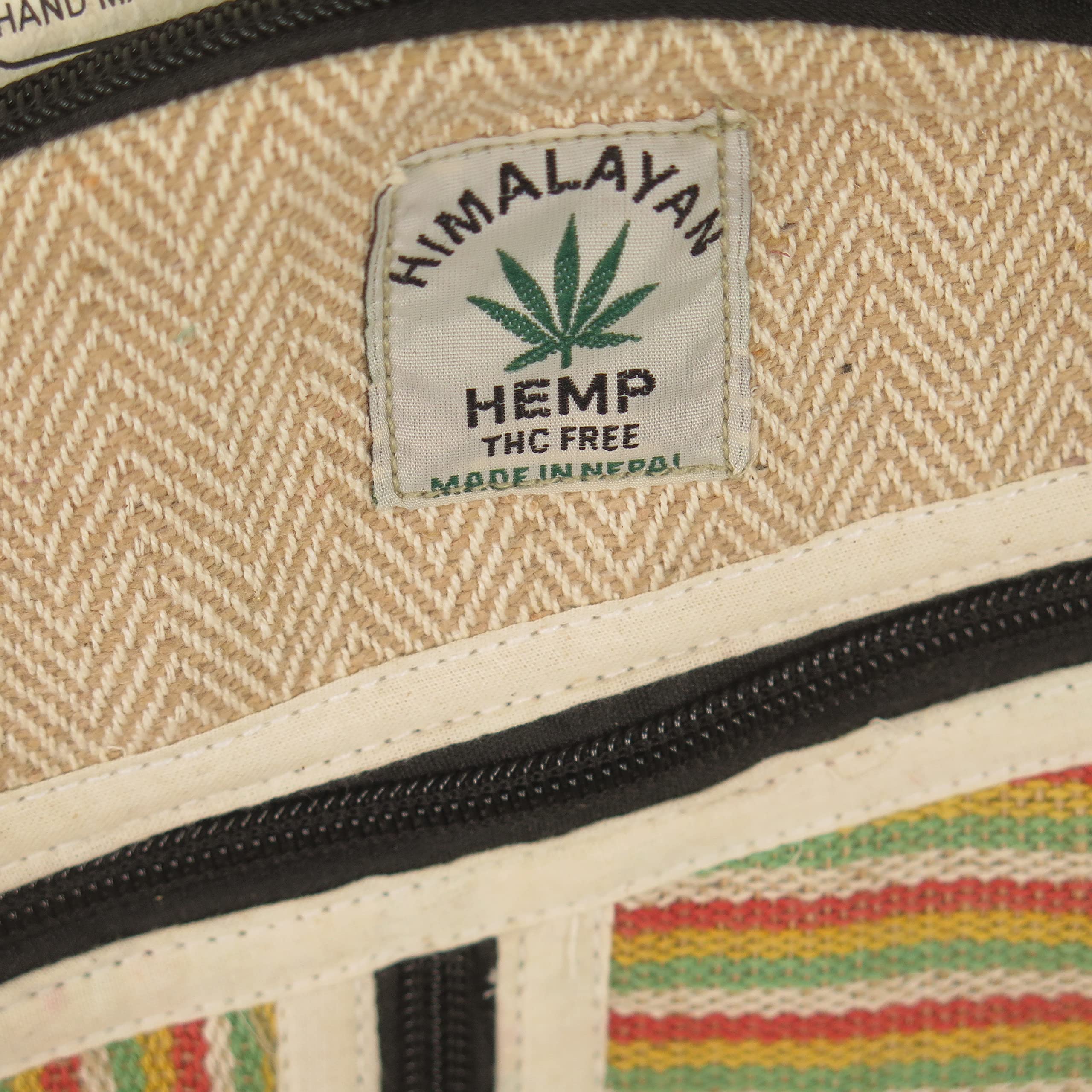 Hemp Backpack | Organic | THC Free | Eco Friendly | Free of Toxic Chemicals | Large | Natural | 3361 |ॐ