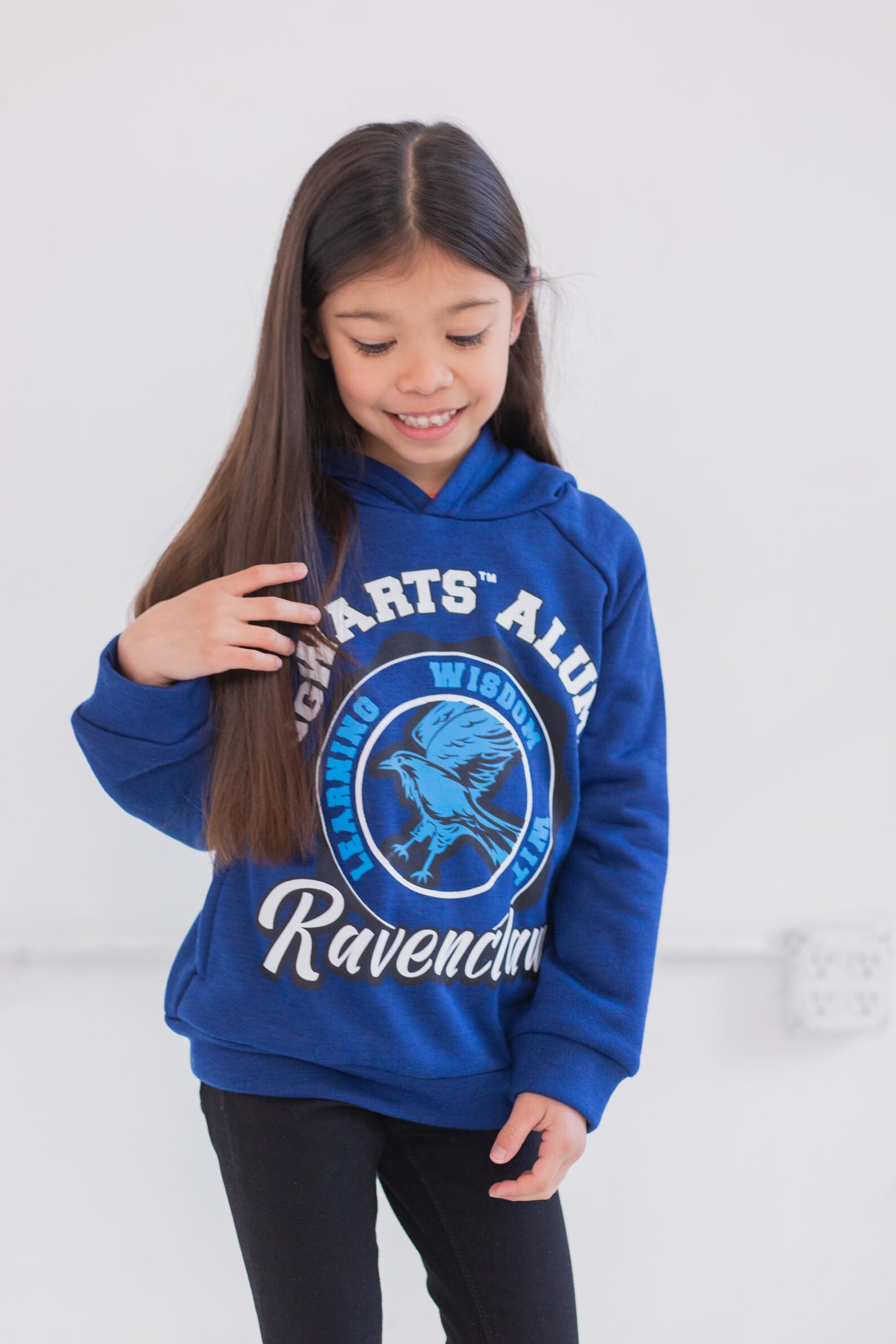 Harry Potter Big Boys Fleece Pullover Hoodie Ravenclaw 18-20