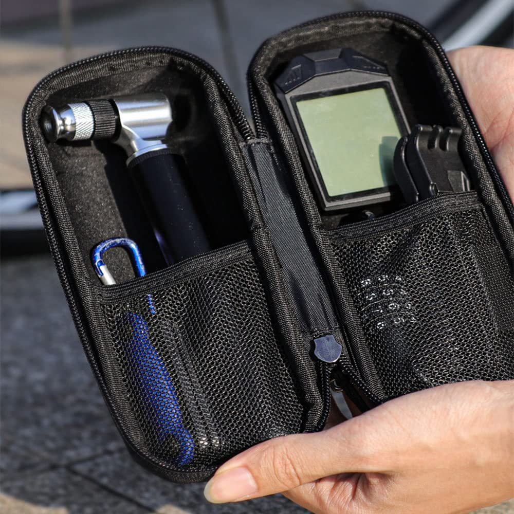 Fishing Hats Bicycle Tool Storage Bag Repair Tool Bags with Sealed Zipper Capsule Hard Shell Bicycle Pouch Accesorios para Bicicletas ,No Tool (Color : B)