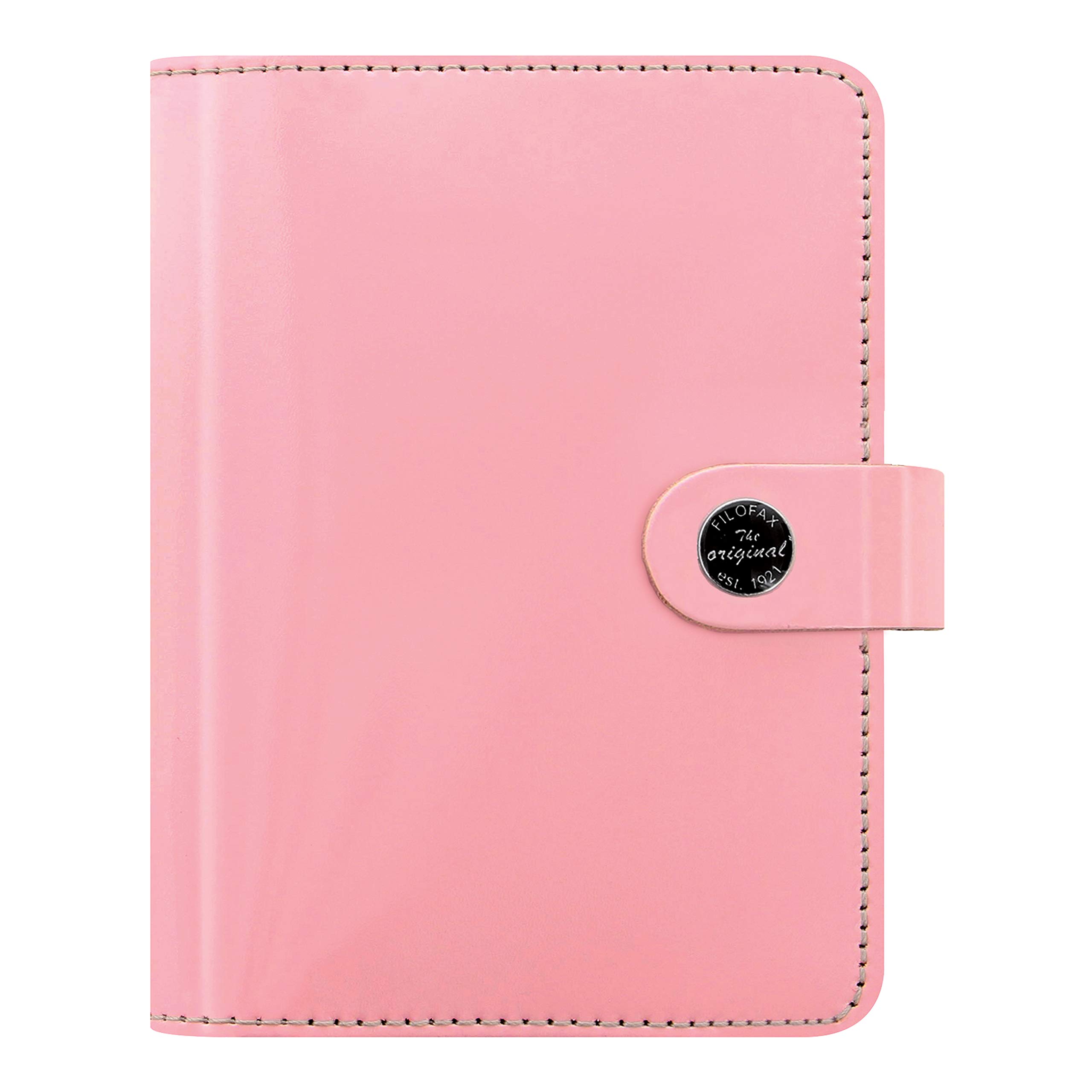 Filofax 2021 The Original Patent Rose - Pocket, 6 Rings, Includes Week On 2 Pages Calendar Diary, Multilingual (C026081-21)