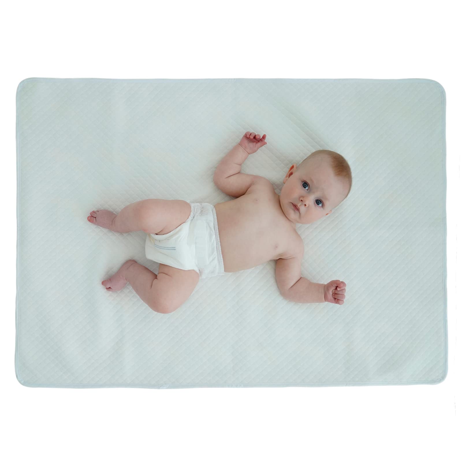 HaoShuFu Crib Mattress Protector Pack n Play mattresses Size 39.4"x 27.5" Thick Soft Comfortable Absorbant (ND07)