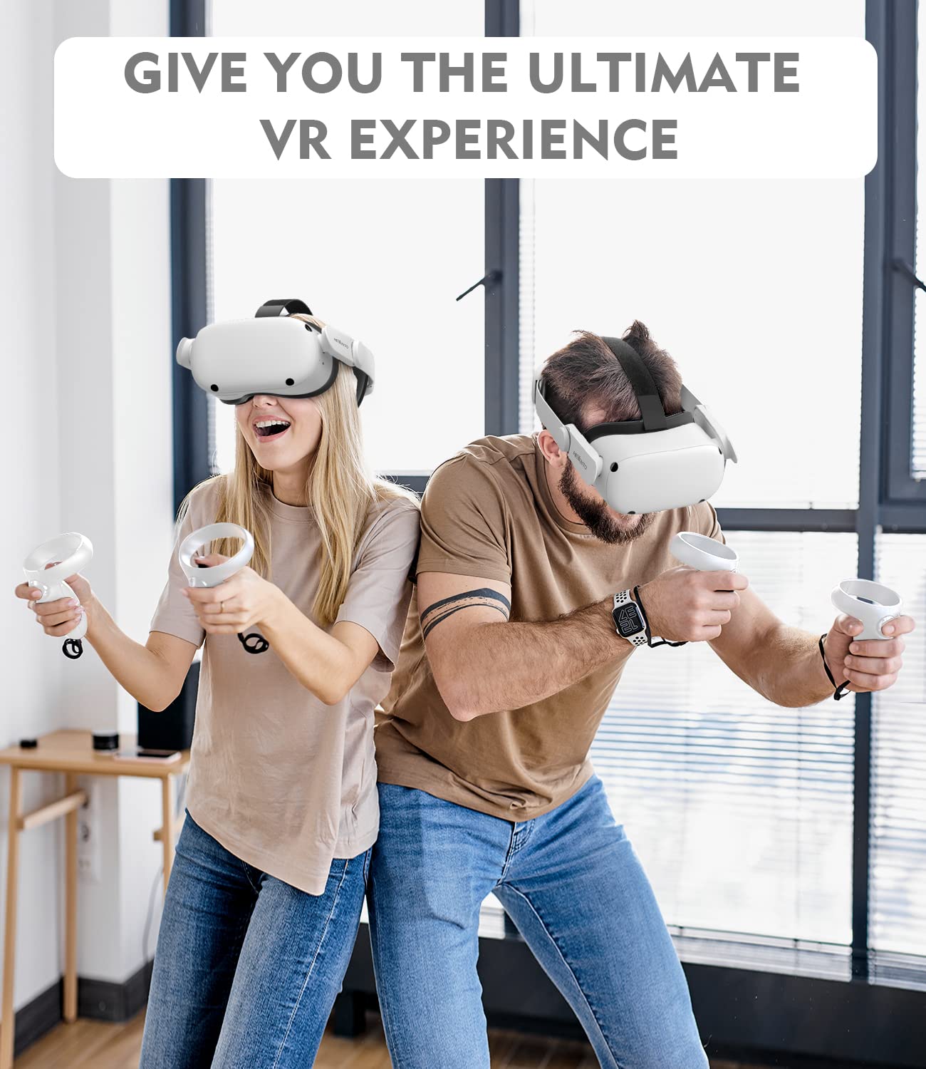 Hevanto Head Strap for Quest 2, Adjustable Elite Strap for Meta/Oculus Quest 2 Accessories, Breathable Comfort Replacement for Gaming & Fitness in Meta VR - Lightweight & Reduced Pressure