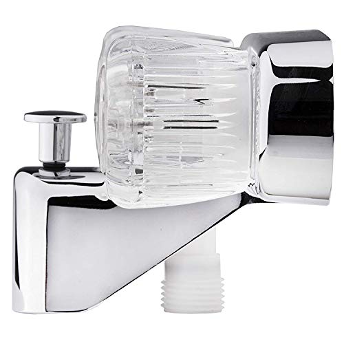 Laguna Brass 3210ACP/4120CP RV Replacement Non-Metallic Two Handle 4" Tub Diverter with Matching Hand-Held Shower Set, Chrome Finish