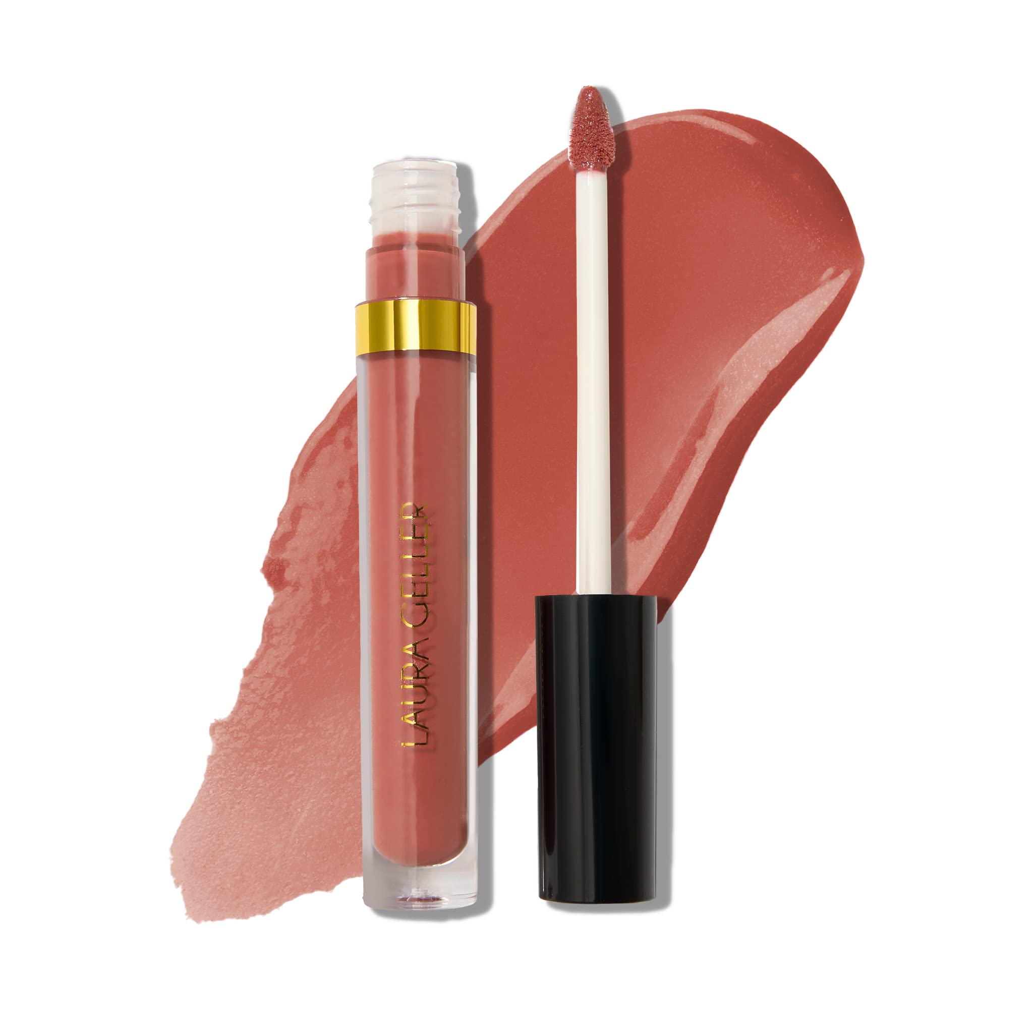 LAURA GELLER NEW YORK Modern Classic Lipstick, Luxurious Creamy Soft Moisturizing Lip Color, Rare Rose