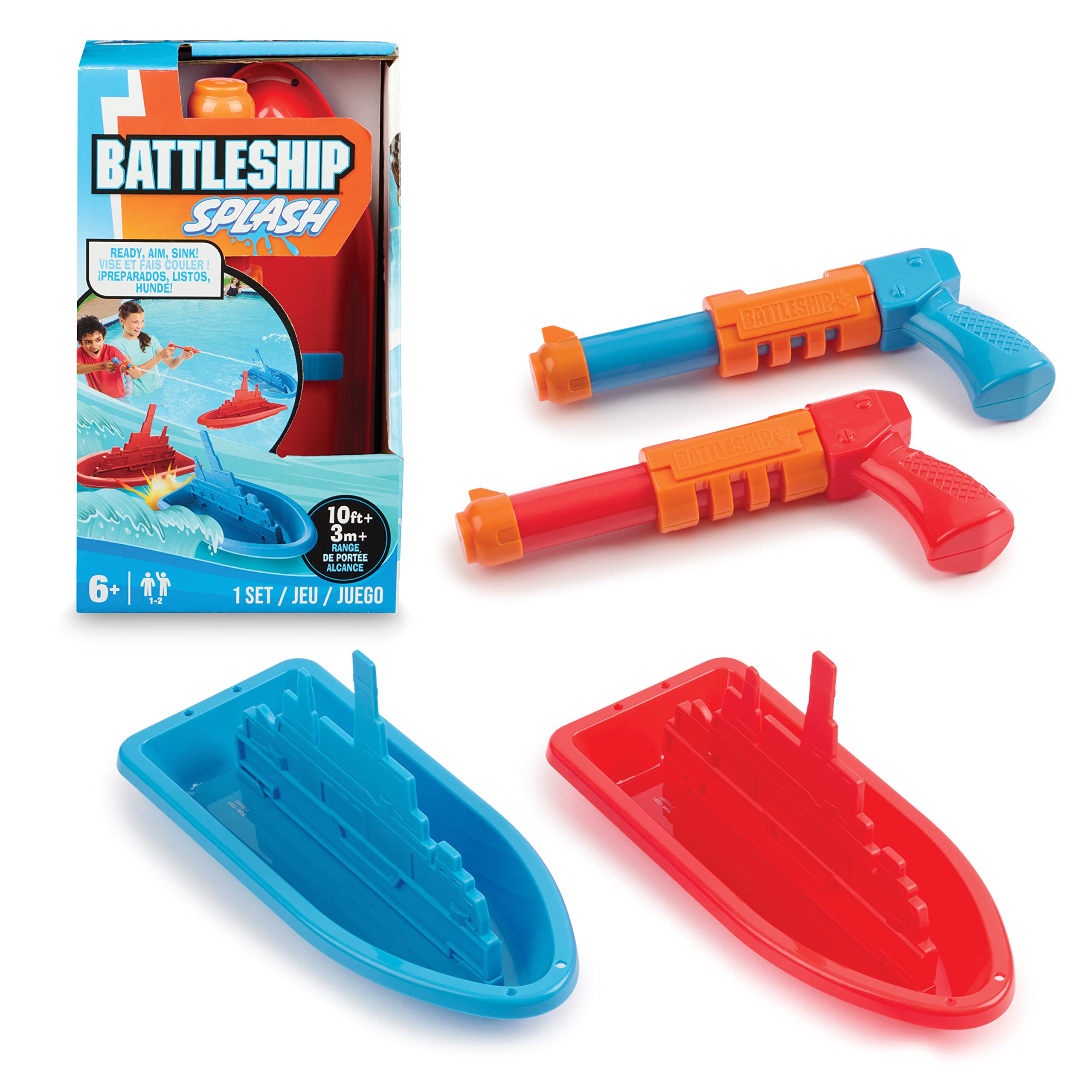 Hasbro Battleship Splash Game β Backyard Water Toys for Outdoor Summer Fun