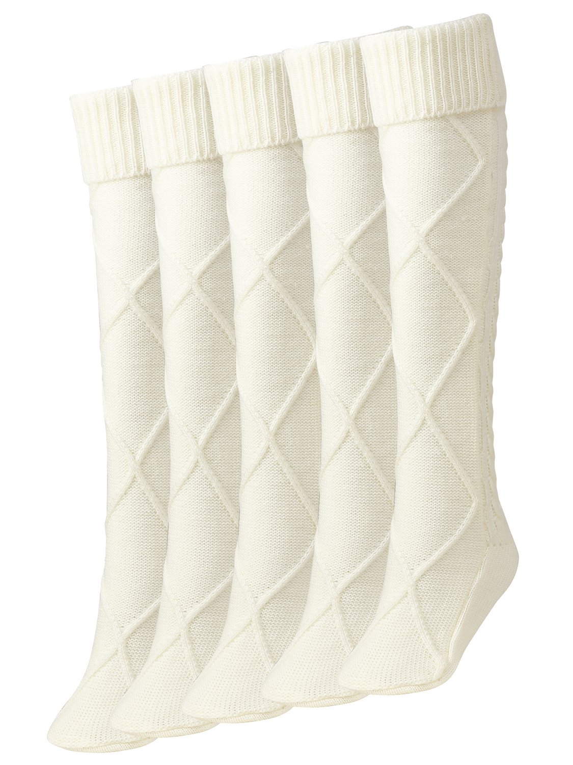 Floral Find Women's Cable Knit Knee-High Winter Boot Socks Extra Long Thigh Leg Warmers Stocking