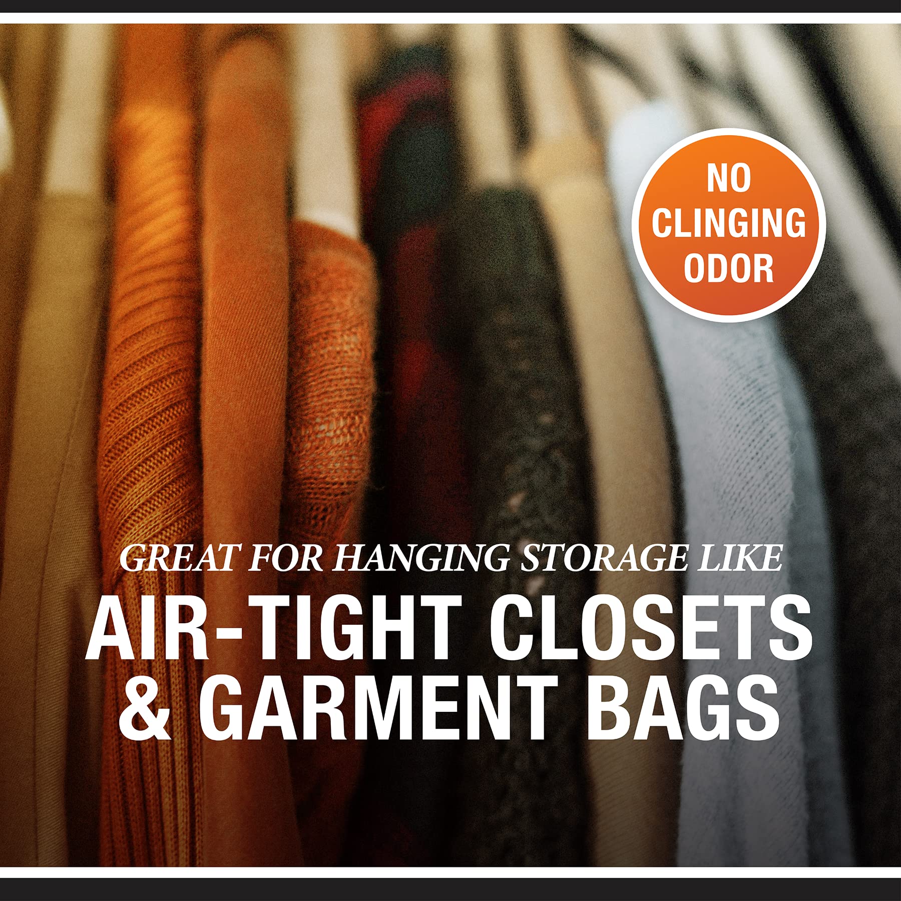 Reefer-Galler NO-Moth Closet Hanger Refills - Moth Cakes for Hanger Storage, Non-Odorous Moth Cakes for Closet, Kills Clothes Moths, Carpet Beetles, Eggs & Larvae (2 Moth Cakes, Pack of 3)