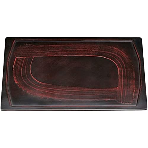 J-Kitchens Wooden Inner Arrow Feather Obon (Bon Tray Tray) Single Brush Akebono Made in Japan