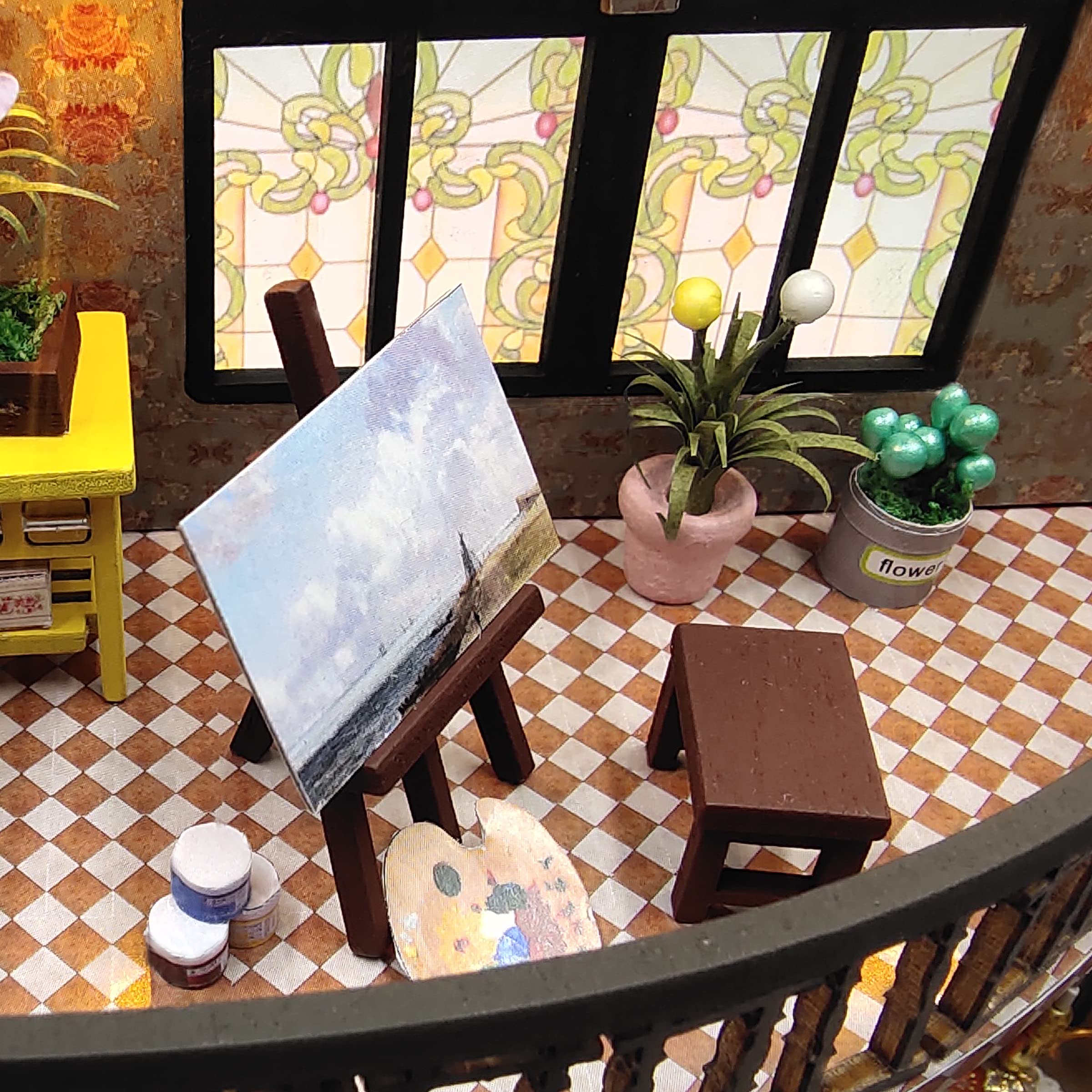 Flever Dollhouse Miniature DIY House Kit Creative Room with Furniture for Romantic Artwork Gift (Dream Building Pavilion)
