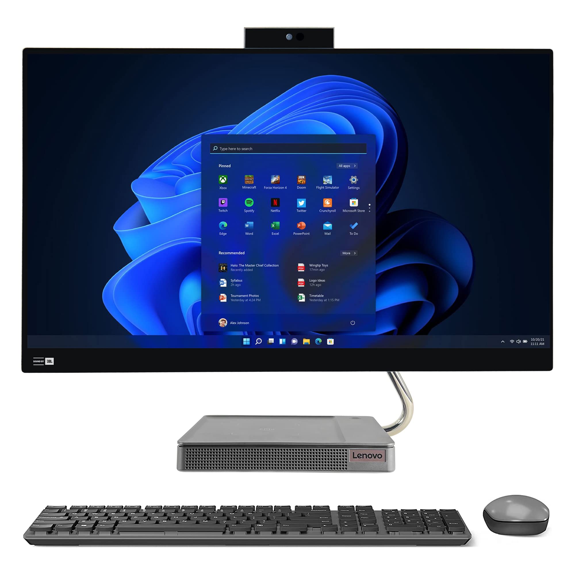 Lenovo IdeaCentre AIO 5i 27" QHD Touchscreen All-in-One Computer - 11th Gen Intel Core i7-11700 8-Core up to 4.90 GHz CPU, 64GB RAM, 4TB SSD, Intel UHD Graphics 630, Windows 11 Home