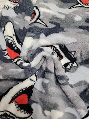 Newcastle Fabrics Whisper Fleece Shark CAMO Grey 60", Fabric Bolt