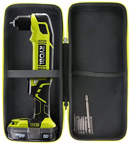 khanka Hard Travel Case Compatible with Ryobi P241 One+ 18 Volt Lithium Ion 130 Inch Pounds 1,100 RPM 3/8 Inch Right Angle Drill