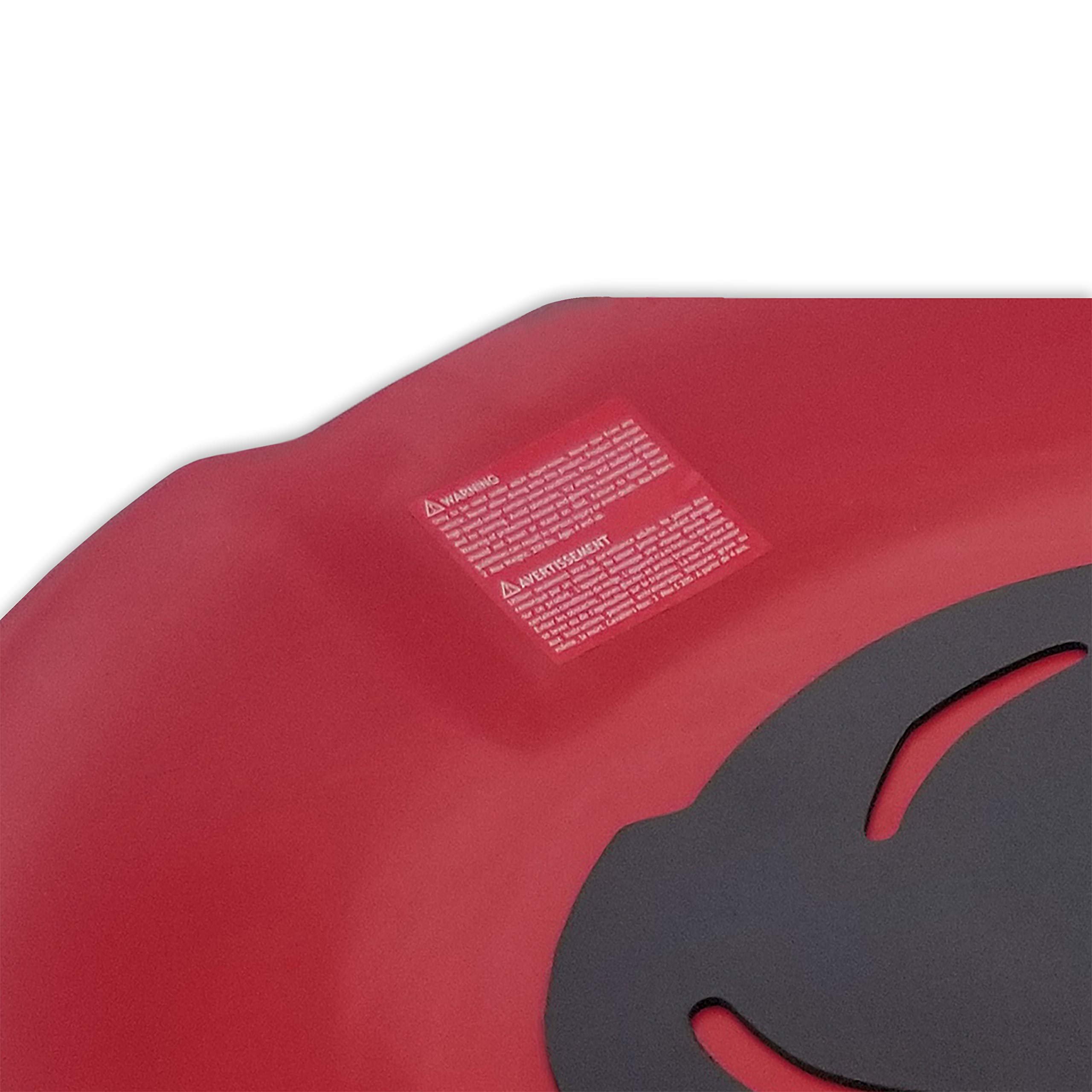 Flexible Flyer Roto-Molded Snow Saucer Sled for Kids and Adults. Round Slider Disc, Red, 27 Inches