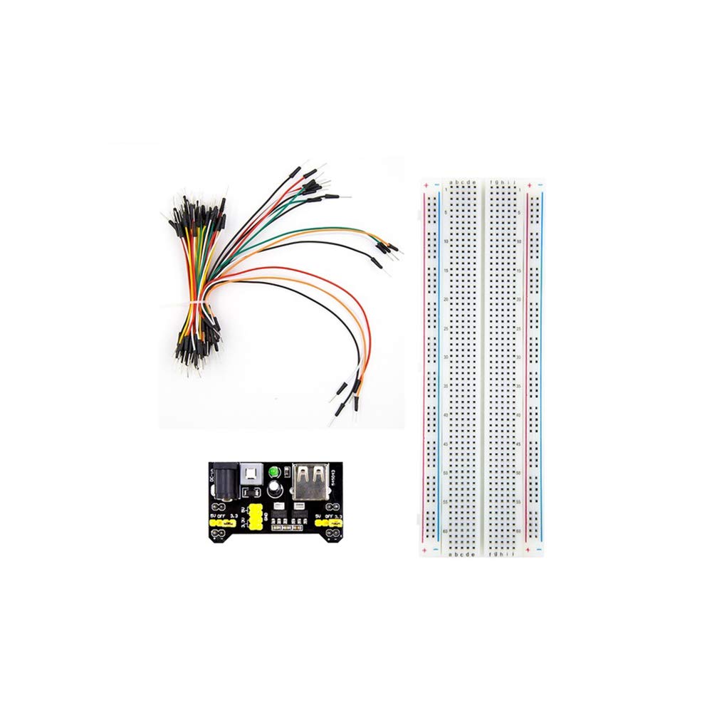 Electronics Fun Kit Power Supply Module, Jumper Wire, 830 Breadboard Starter Kit,KIT