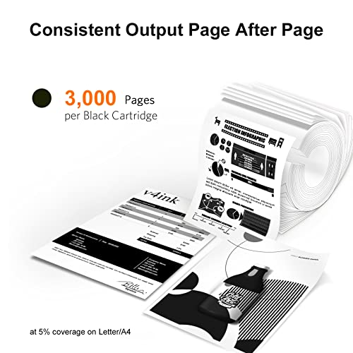 v4ink CF258A (with Chip) Remanufactured Toner Cartridge Replacement for HP 58A CF258A 58X CF258X Toner Cartridge High Yield for HP Pro M404dn M404n M404dw M406dn MFP M428fdn M428fdw M428dw M430f(2PK)