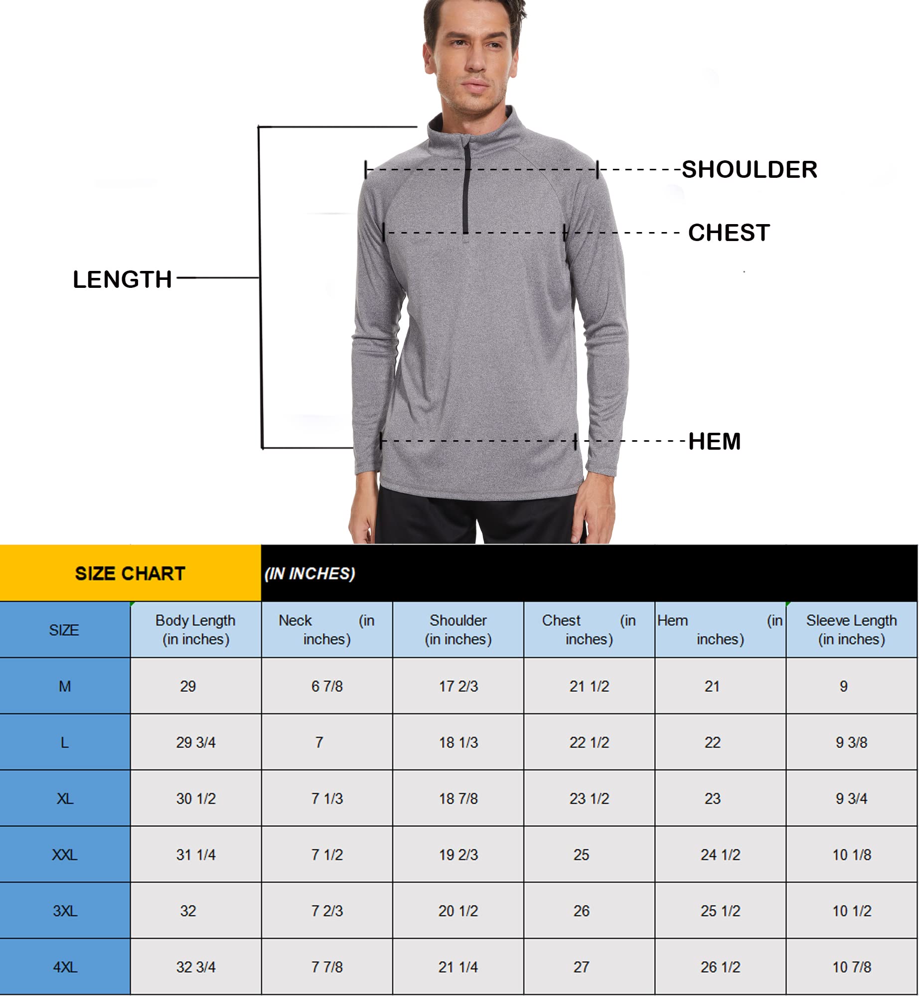 HDLMDFNN Men’s Outactive Shirt Long Sleeve Quick-Dry Breathable UPF 50+ Sun Protection Tees Dark Grey