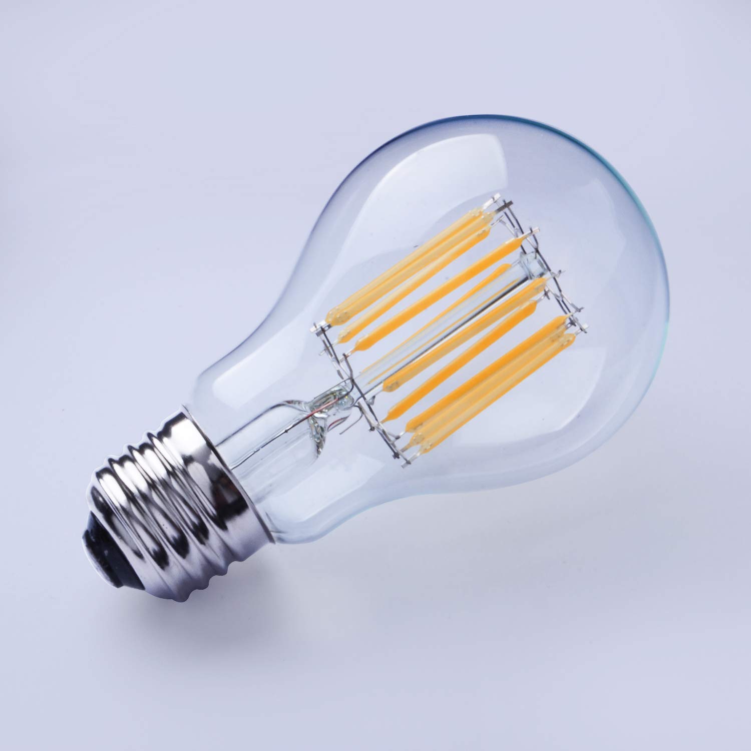 gezee A19(A60) Antique Shape,Dimmable 10W Edison Style Vintage LED Filament Light Bulb, 100W Incandescent Replacement,Warm White 2700K,1000LM, E26 Medium Base Lamp, Clear Glass Cover(3 Pack) …