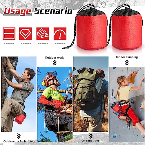 Tanlade 2 Pcs Arborist Throw Bag Throw Line Storage Bag Drawstring Safety Throw Rope Rescue Bag for Tree Rock Climbing High Limb Throwing