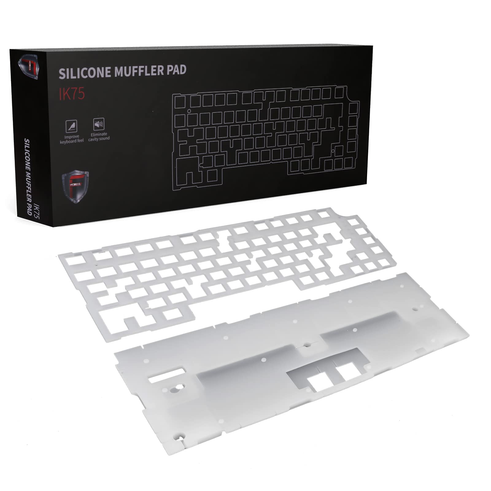 HELOIA Feker IK75 Pro V3 Keyboard Noise-Cancelling Switch Sound Dampeners Bottom Echo Noise Absorption Soft and Elastic Silicone Shaft Pad