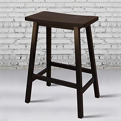 LLAMN 2pcs Pine Wood Saddle Seat Bar Stool Spa Tattoo Massage Salon Furniture