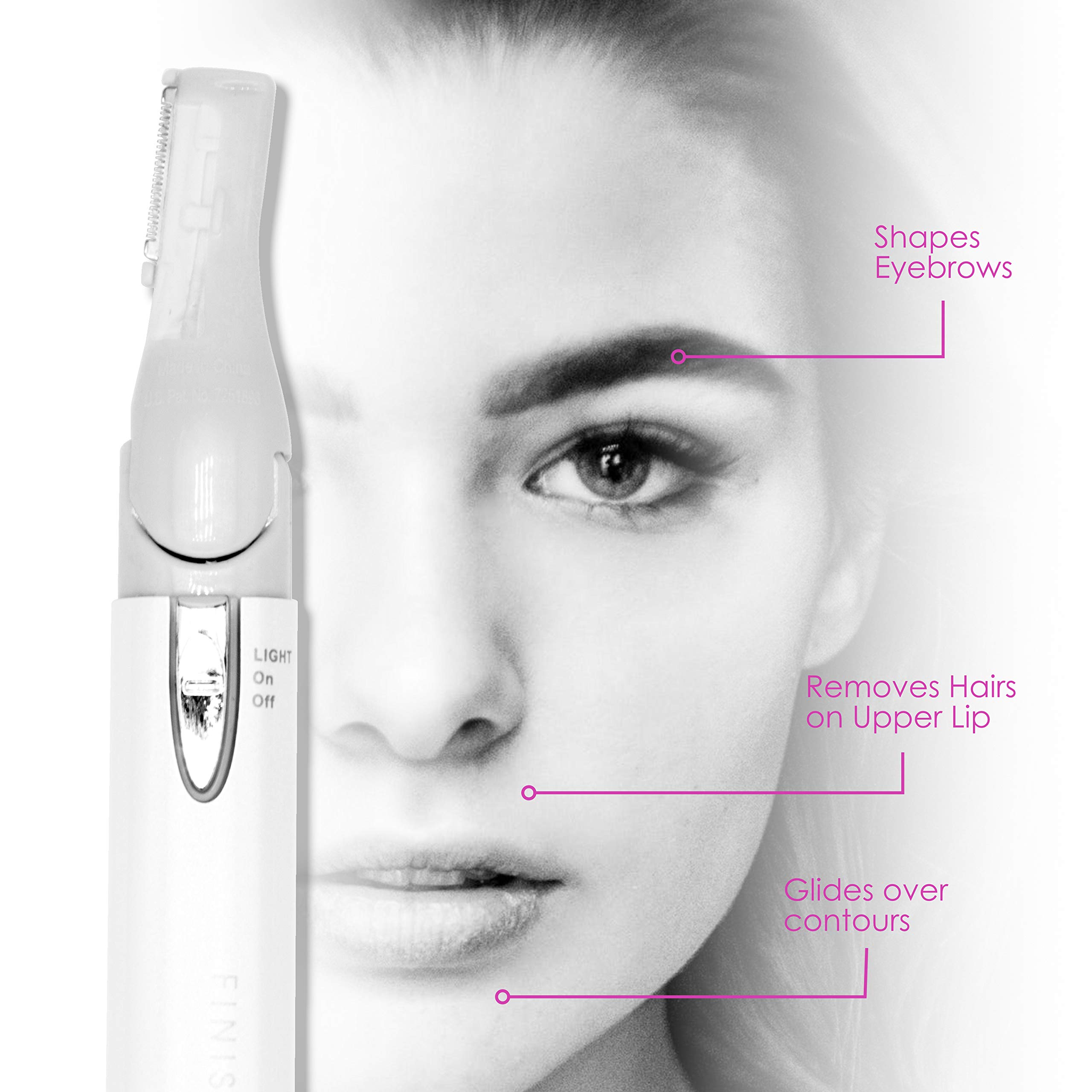 Finishing Touch Diamond Hair Remover with Light Up Deluxe Mirror (E-Commerce Packaging)
