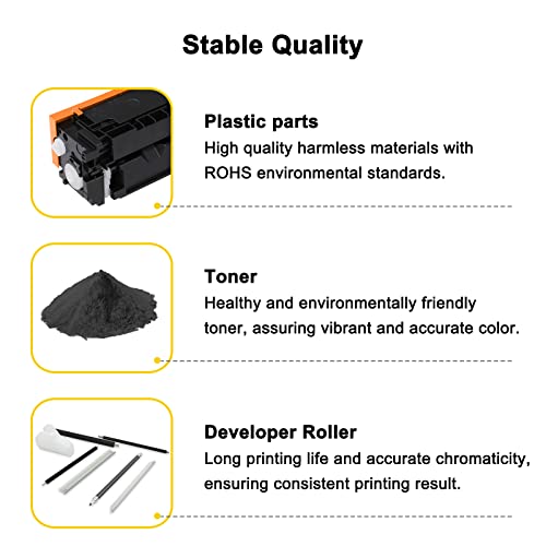 Toner Bank Compatible 045 Toner: Cartridge Replacement for Canon 045 045H MF634Cdw MF632Cdw Color ImageCLASS LBP612Cdw LBP612 MF632 MF634 Printer Ink (Black, 2-Pack)