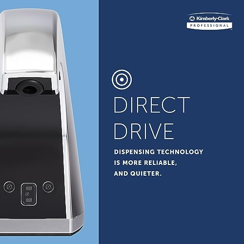 Kimberly-Clark Professional⢠Touchless Counter Mount Skin Care Dispenser (47604), Chrome, 1.5 L Capacity, 2.12" x 4.25" x 5.56" (Qty 1)