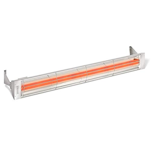 Infratech WD-6024 SS Stainless Steel 61.25â Dual Element Fixture 6000 Watt, 240 Volt, Stainless Steel