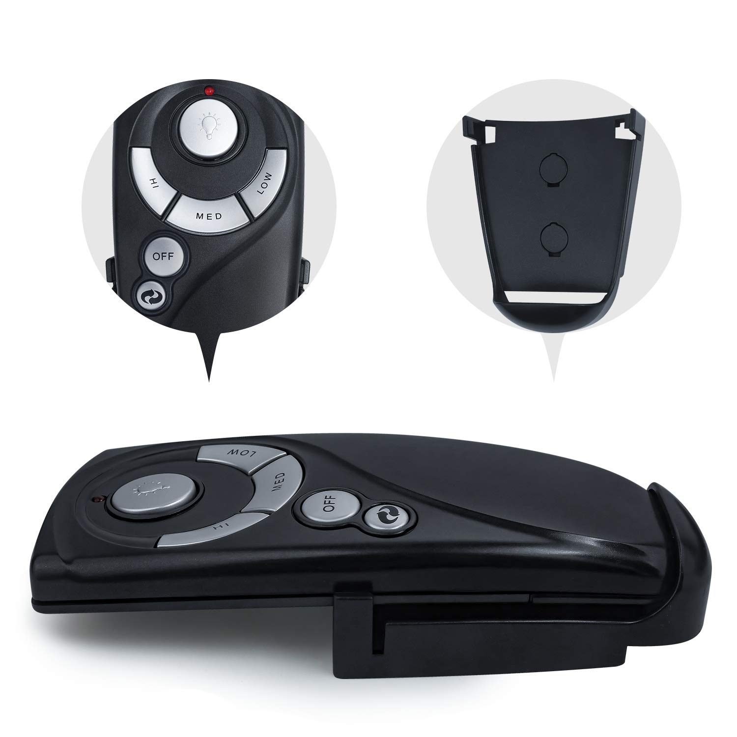 Eogifee UC7083T Ceiling Fan Remote Control Replacement of Hampton Bay with Reverse Button 3 Speed Control, Wall Mount Only Remote