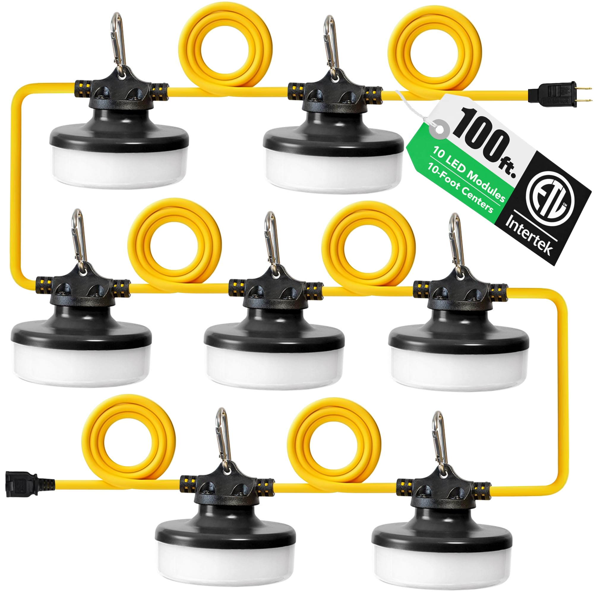 EPCO 100-Foot Temporary LED CordLights are used for Construction and Renovation Job Sites and other outdoor applications
