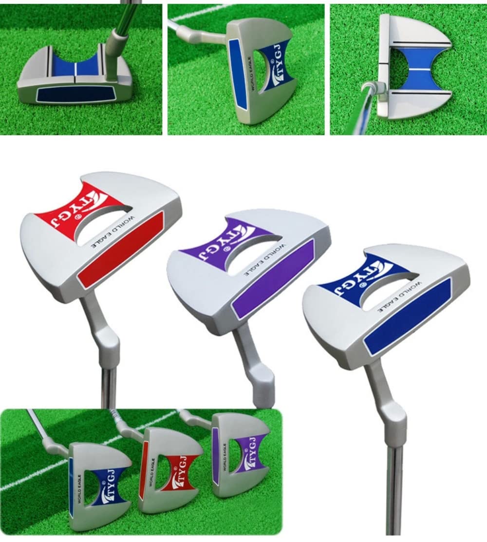Golf Club Putter Steel Mallet Putters Men Women Golf Putters Chipper Golf Blade Putters (Purple)